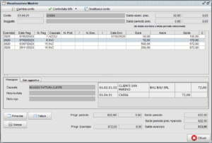 Visualizzazione mastrini | Manuale Gestionale Atlantis Evo